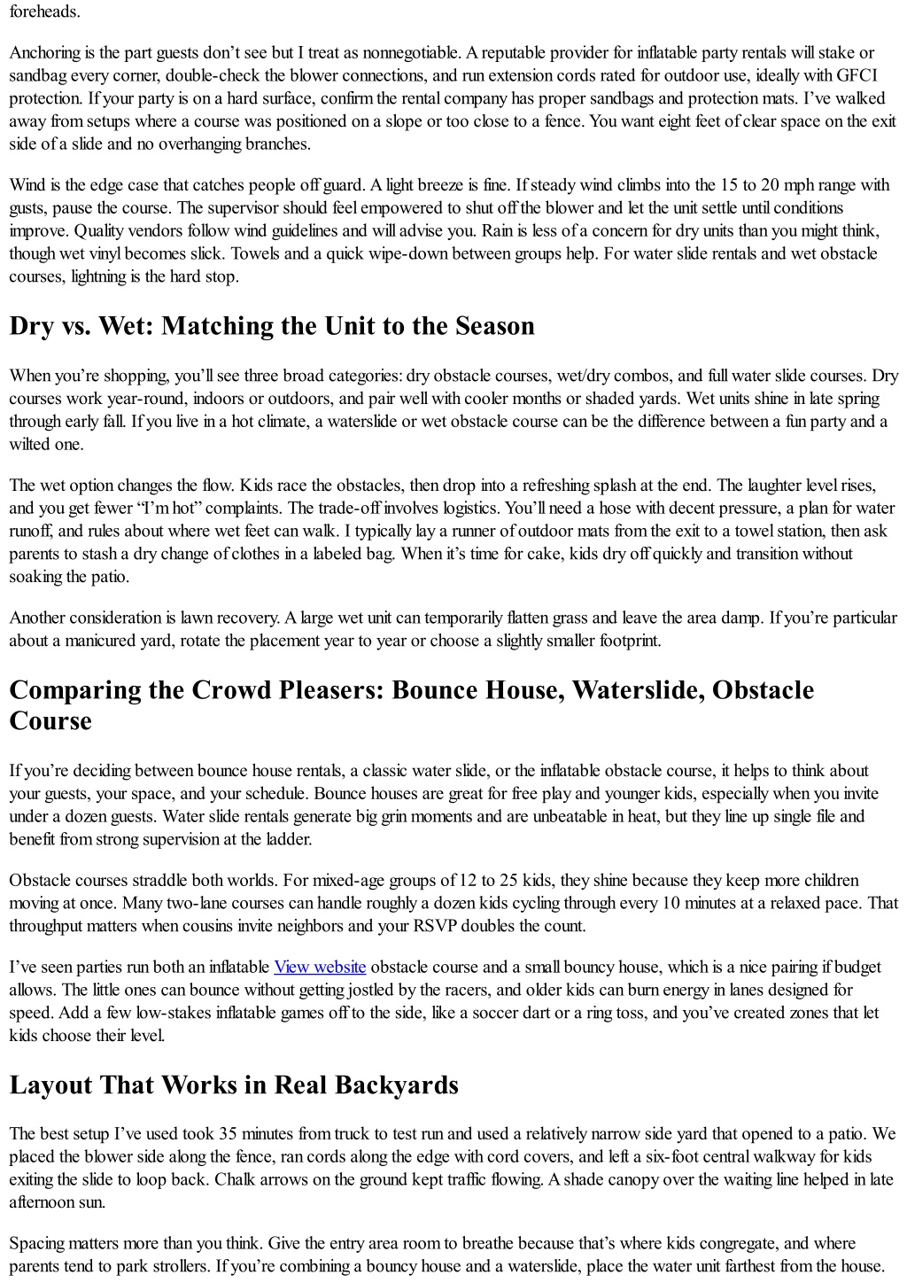 PPT - Why an Inflatable Obstacle Course Is the Star of Any Kids ...