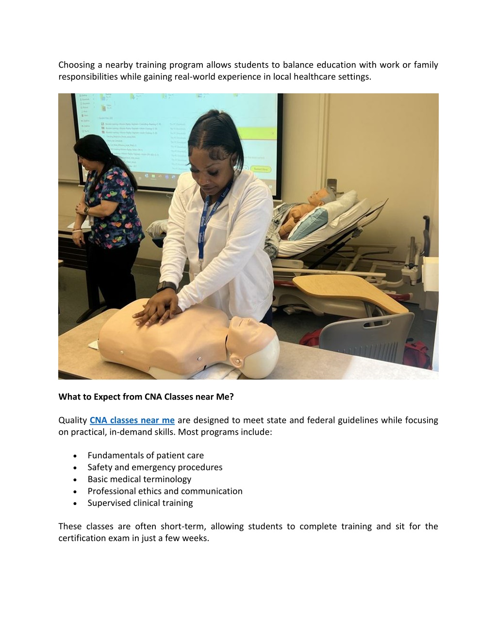 PPT - Nurse Aide Training Start Your Healthcare Career with CNA Classes ...