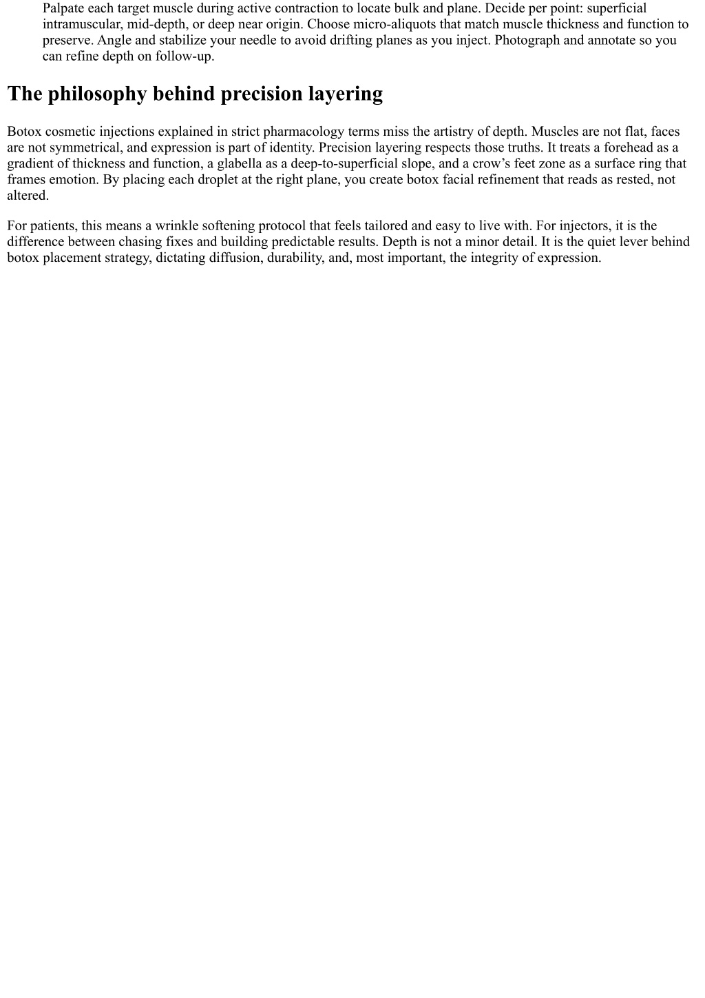 PPT - Injection Depth Explained: Precision Layering in Botox Treatments ...
