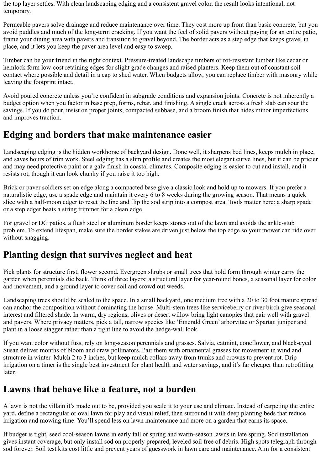 PPT - Backyard Design on a Budget: Landscaping and Hardscaping Ideas ...