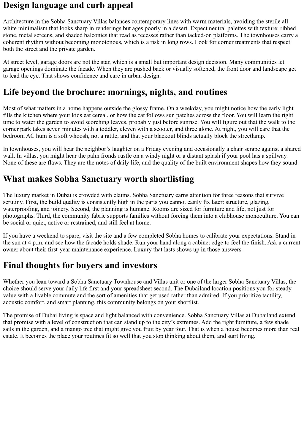 PPT - Discover the Difference: Sobha Sanctuary Townhouse and Villas ...