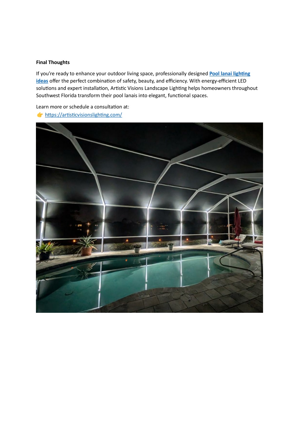PPT - Pool lanai lighting ideas PowerPoint Presentation, free download ...
