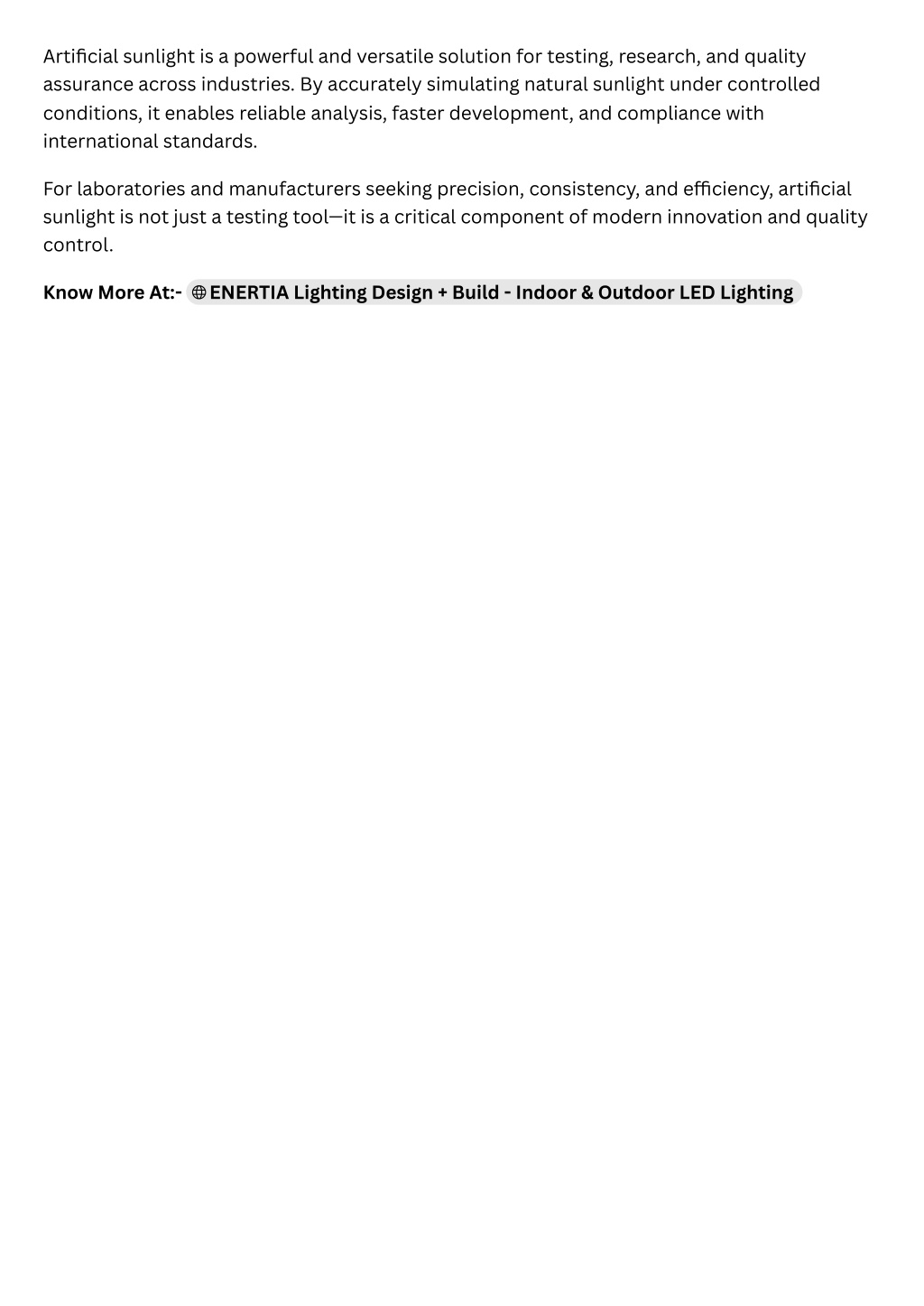 PPT - Artificial Sunlight Accurate Simulation for Testing and Research ...