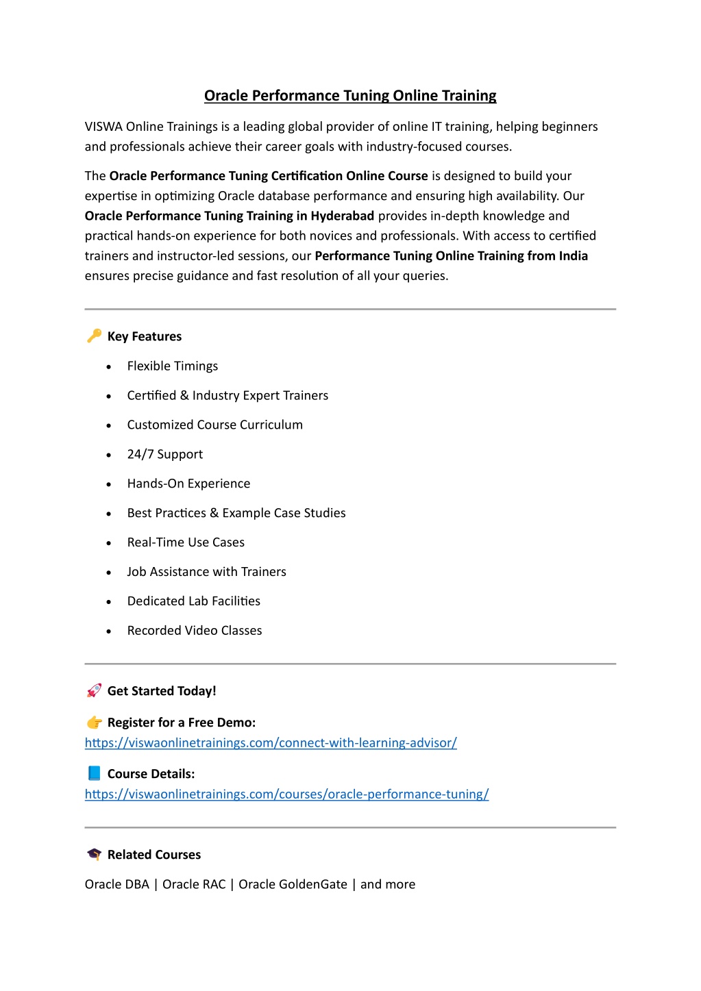 PPT - Oracle Performance Tuning Online Training Real-time support from India PowerPoint ...