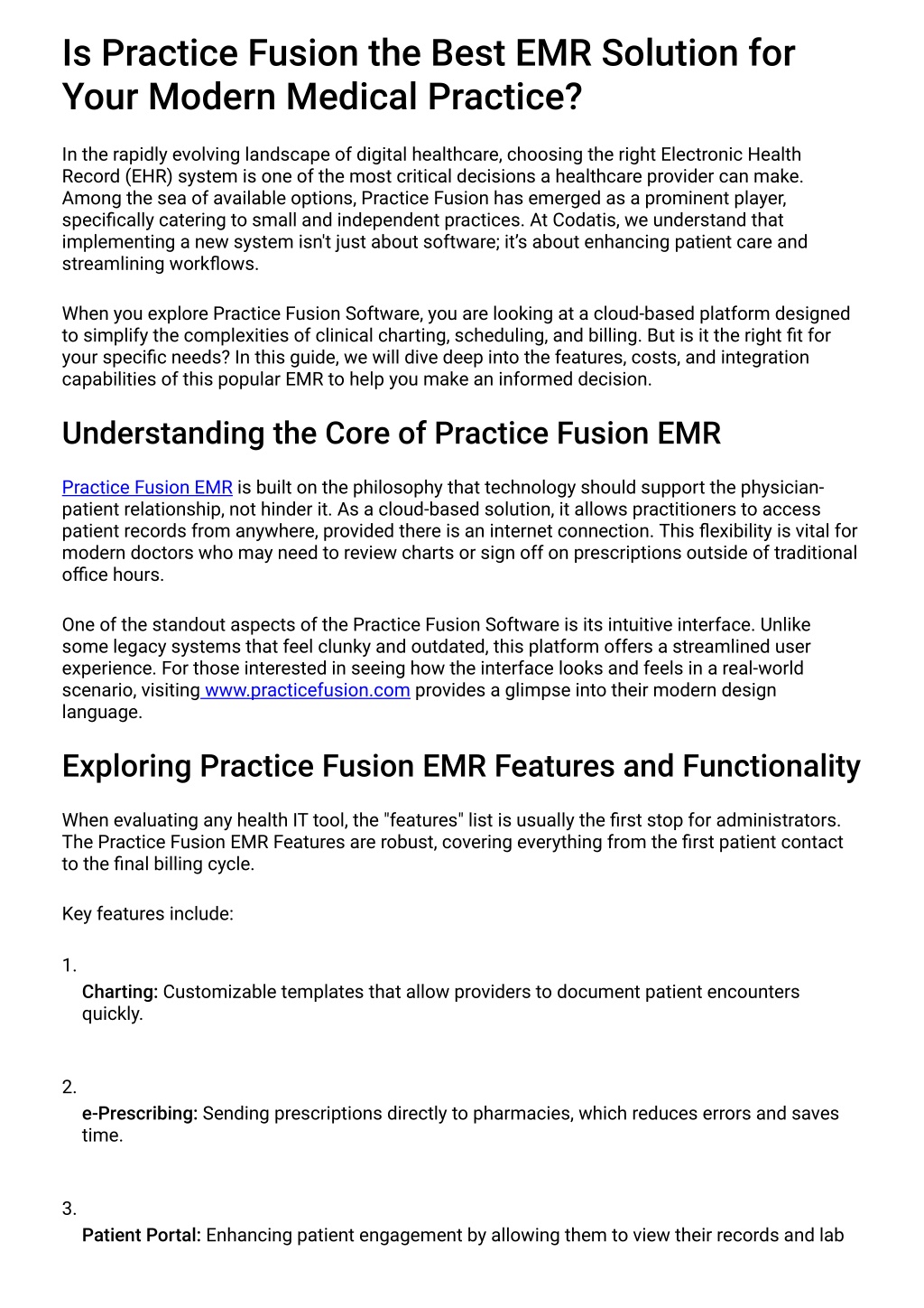 PPT - Is Practice Fusion the Best EMR Solution for Your Modern Medical ...