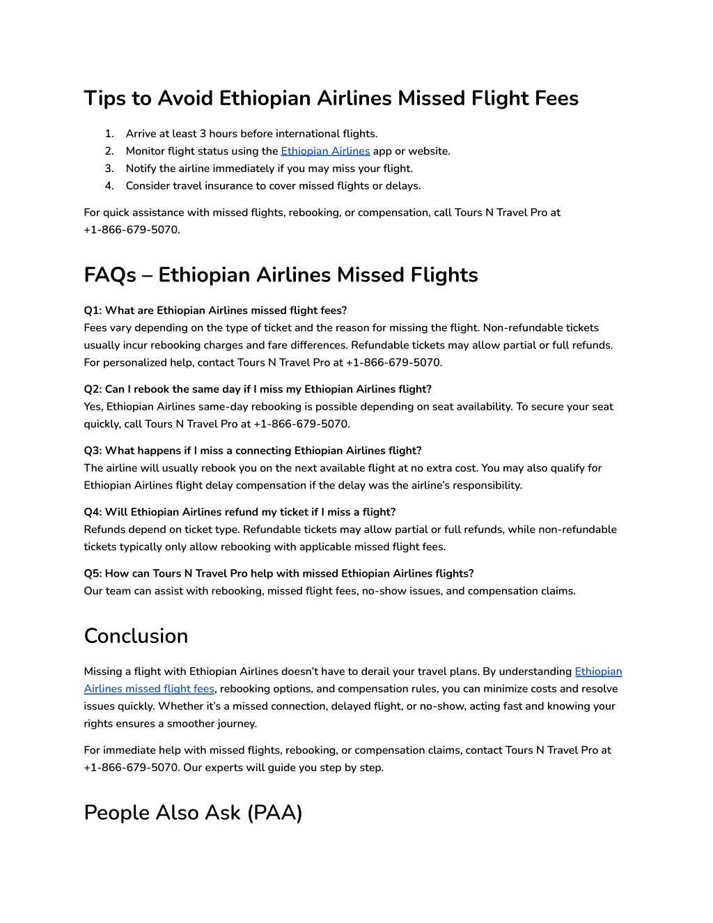 PPT - What Happens When You Miss a Flight with Ethiopian Airlines ...