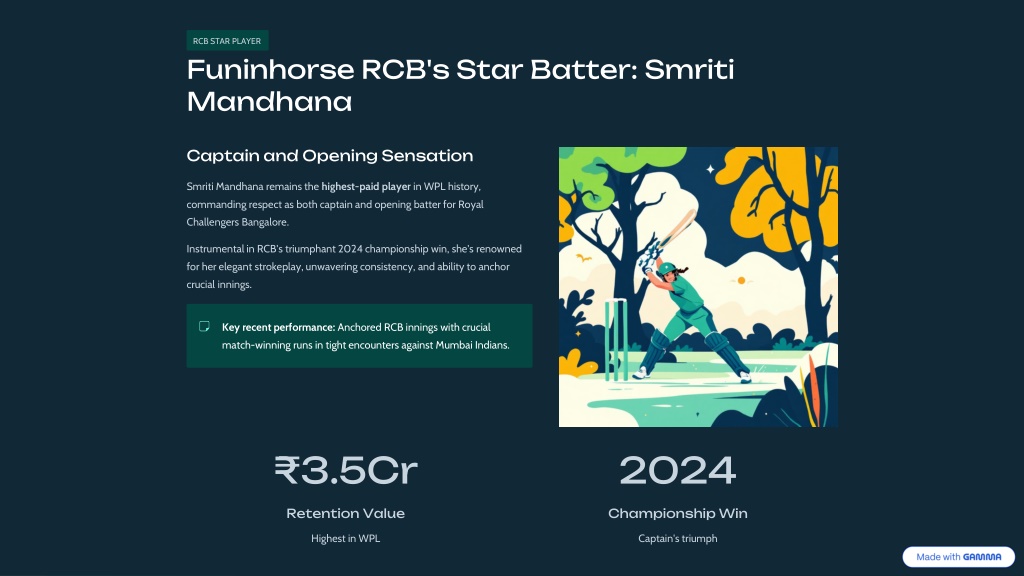 PPT - Funinhorse RCB vs MI WPL 2026 Key Players in Action PowerPoint ...