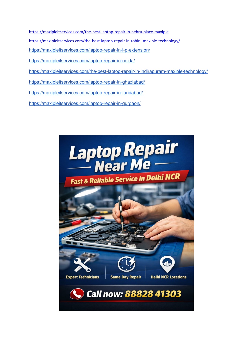 PPT - Laptop Repair Near Me | Fast & Reliable Service in Delhi NCR ...