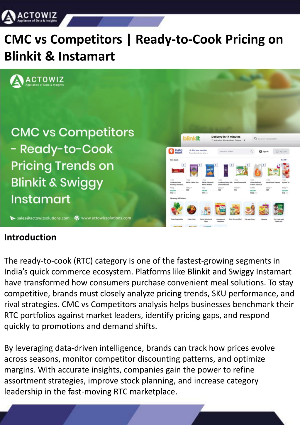 PPT - CMC vs Competitors Ready-to-Cook Pricing on Blinkit & Instamart ...
