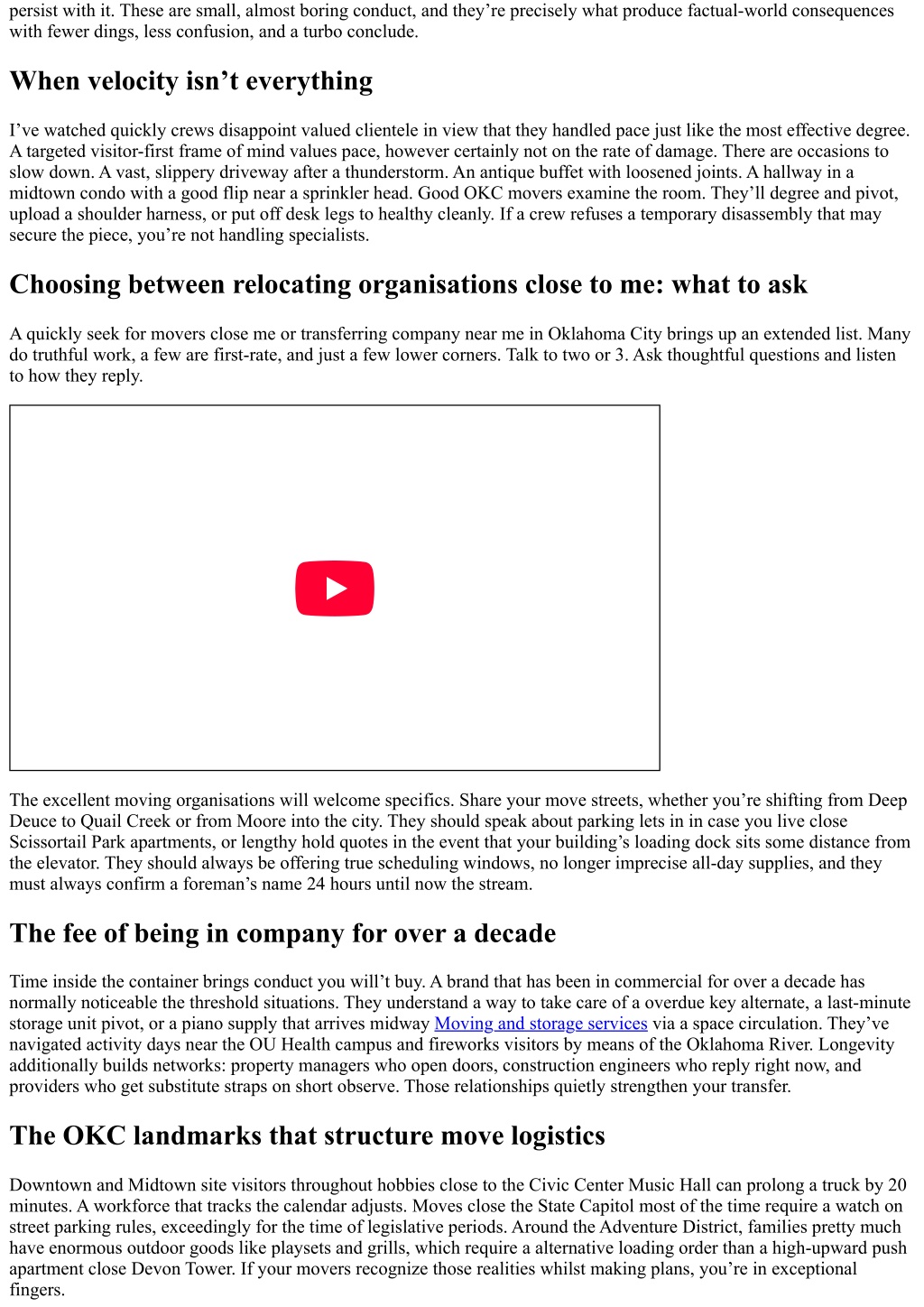 PPT - Moving Companies OKC: Customer-First Approach and No Hidden Fees ...