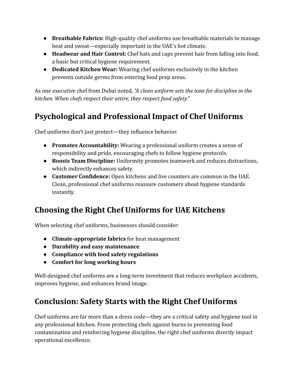 PPT - How Do Chef Uniforms Impact Kitchen Safety and Hygiene ...