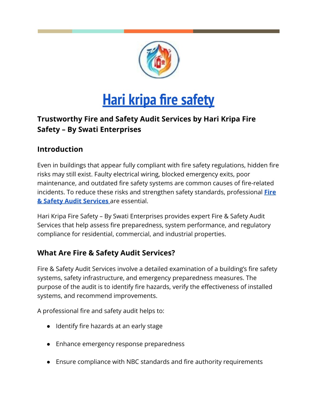 PPT - Trustworthy Fire and Safety Audit Services by Hari Kripa Fire ...