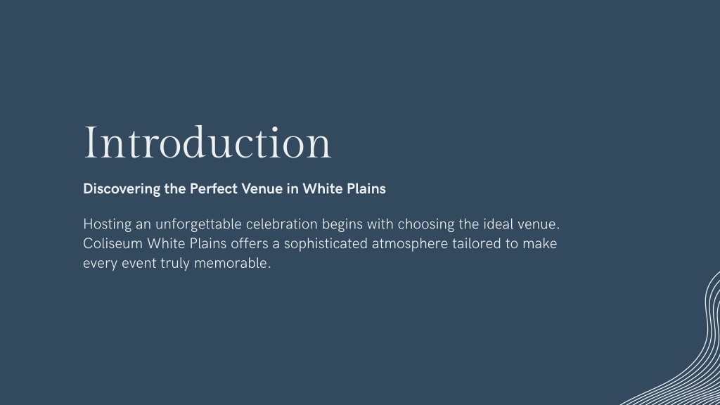PPT - Where to Host an Unforgettable Celebration in the Heart of ...