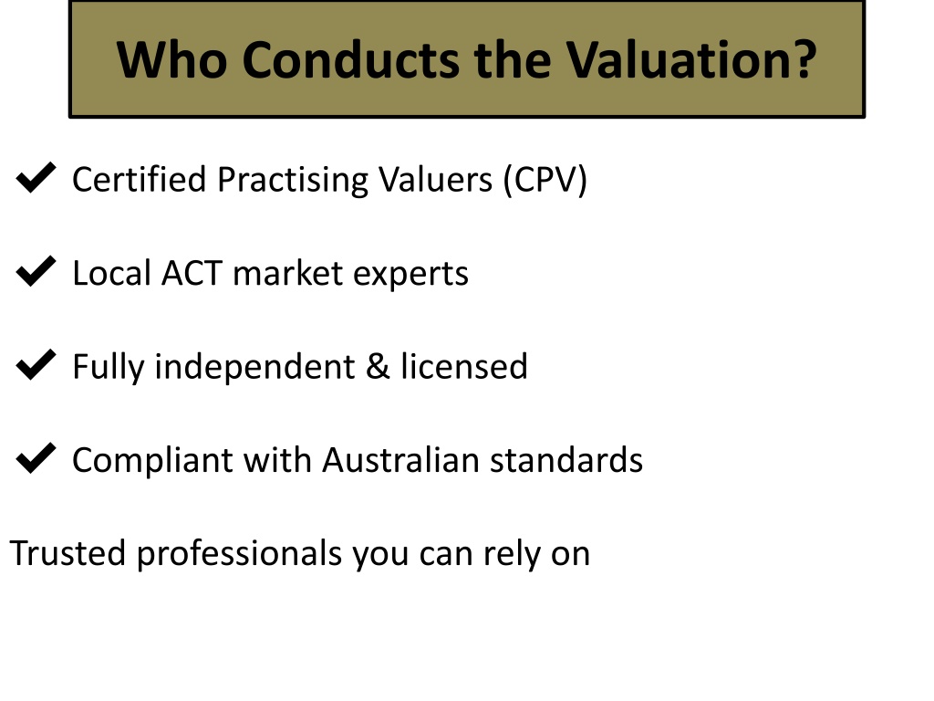 PPT - Independent House Valuation Services in ACT | VALSACT PowerPoint ...