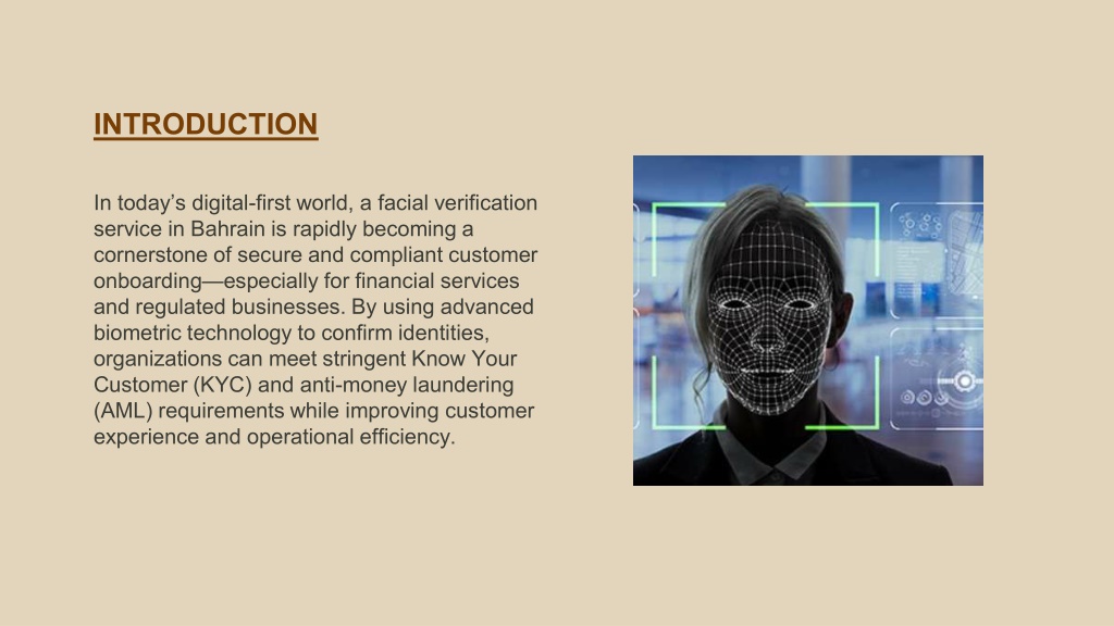 PPT - Facial Verification Service in Bahrain for Faster and Compliant ...