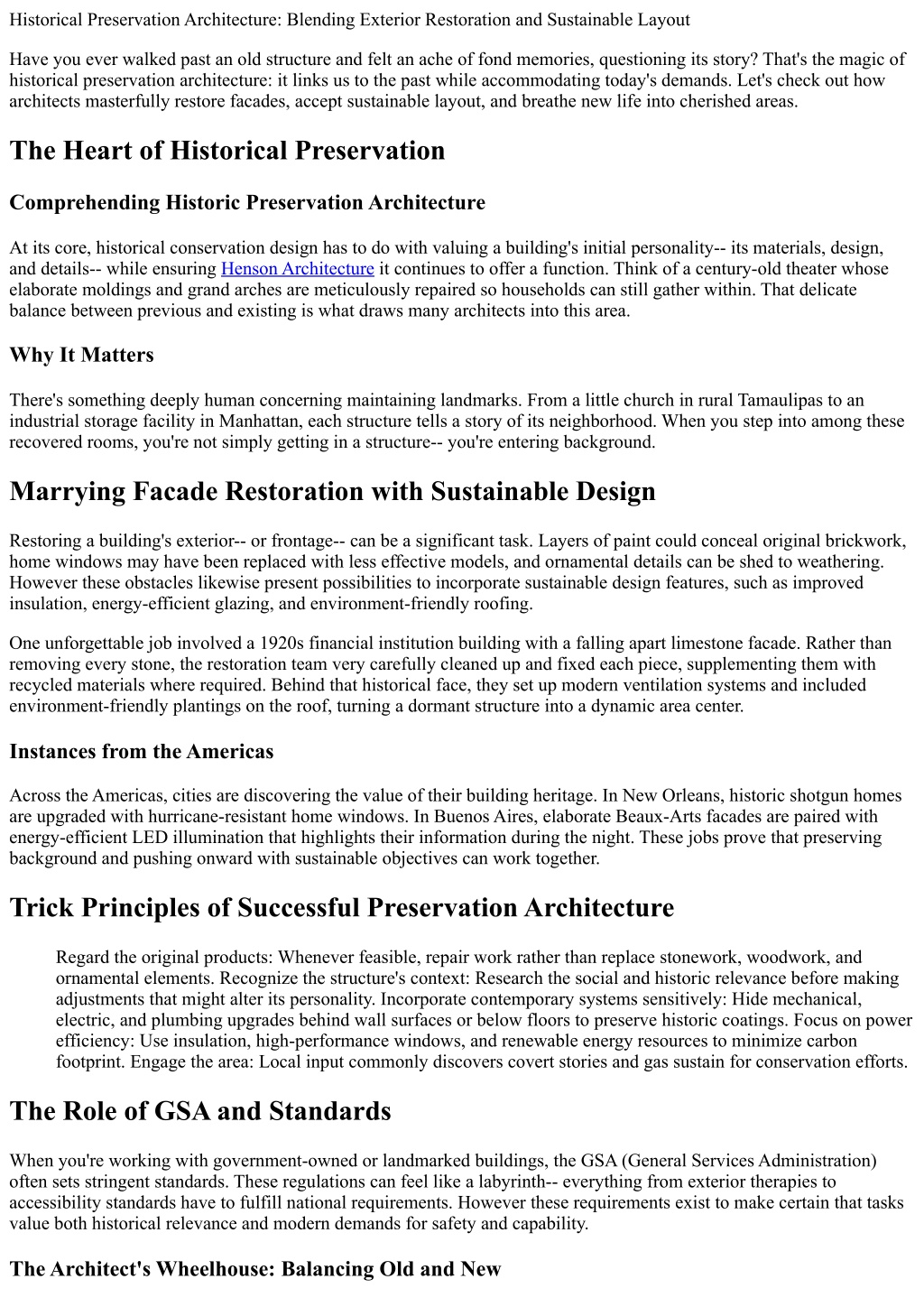 PPT - Historical Preservation Architecture: Blending Facade Restoration ...