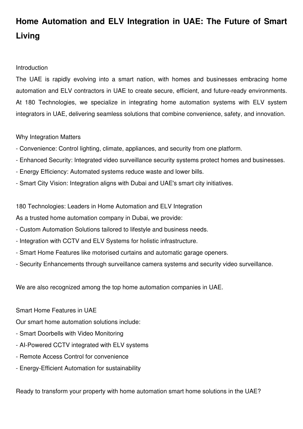 PPT - Blog10_Home_Automation_ELV_Integration_UAE PowerPoint ...