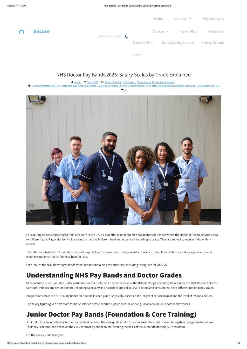 PPT - NHS Doctor Pay Bands 2025: Salary Scales by Grade Explained ...