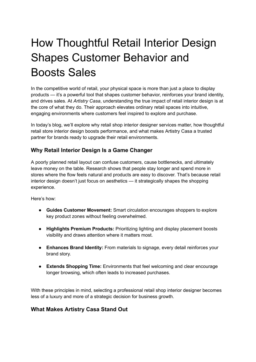 PPT - How Thoughtful Retail Interior Design Shapes Customer Behavior ...