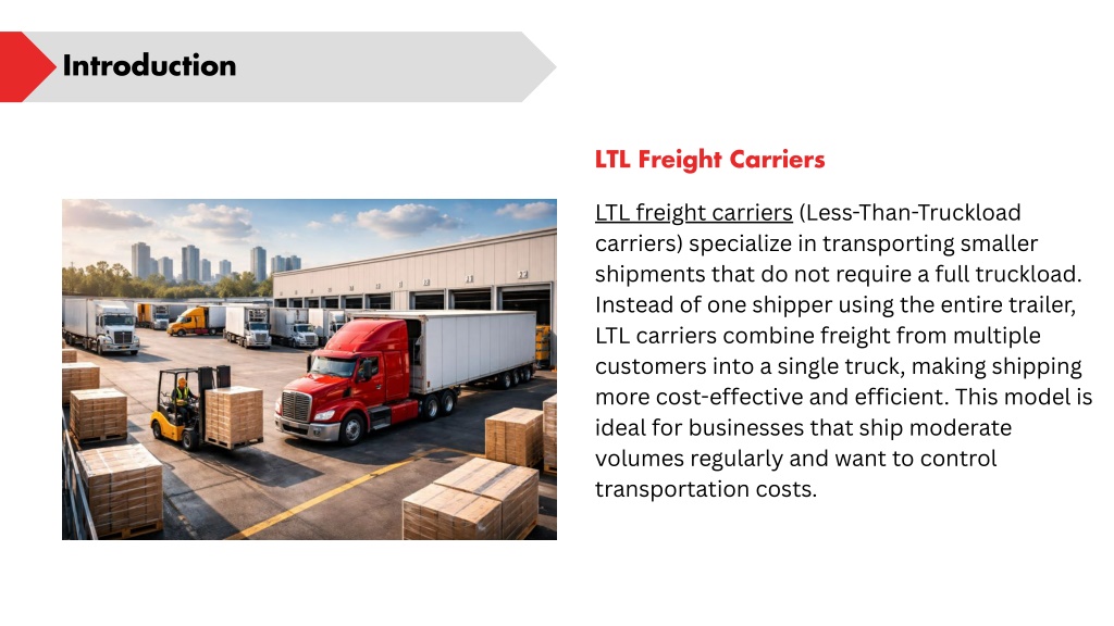 PPT - Role of LTL Carriers in Supply Chain Efficiency PowerPoint ...