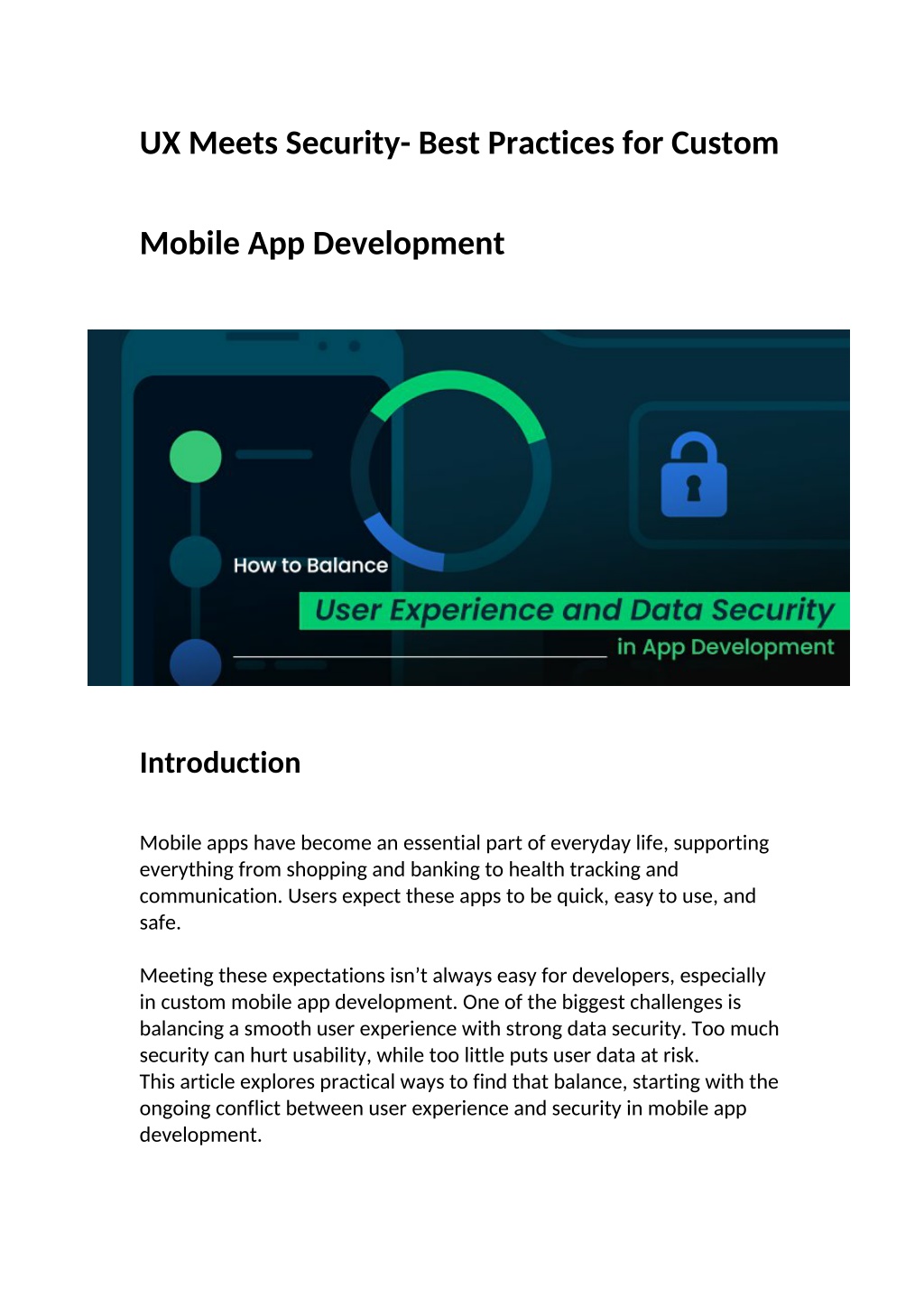 PPT - How to Balance UX and Data Security in Modern Mobile Apps ...