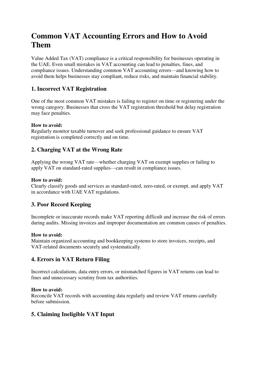 PPT - Common VAT Accounting Errors and How to Avoid Them PowerPoint ...