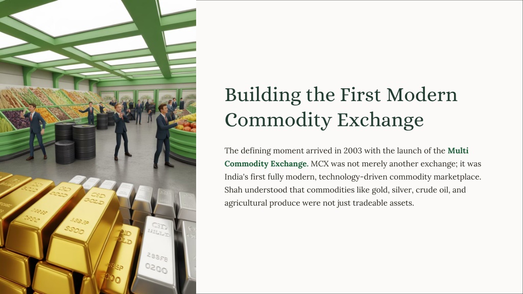 PPT - Jignesh Shah MCX: Driving India’s Commodity Markets PowerPoint ...