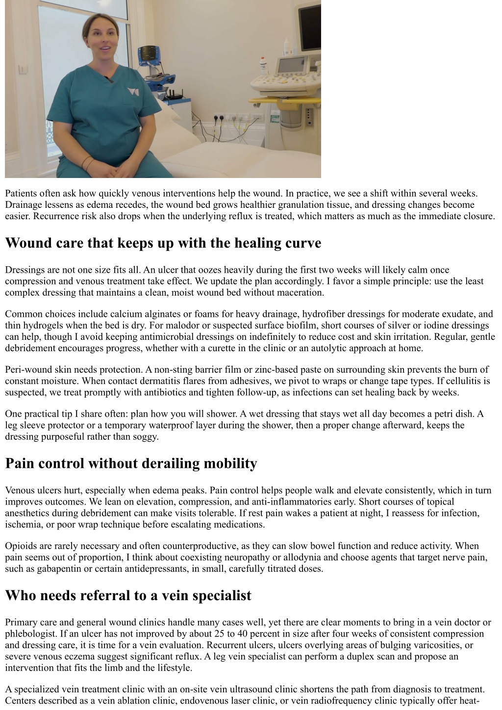 PPT - Leg Ulcer Clinic: Treating Venous Ulcers for Faster Healing ...