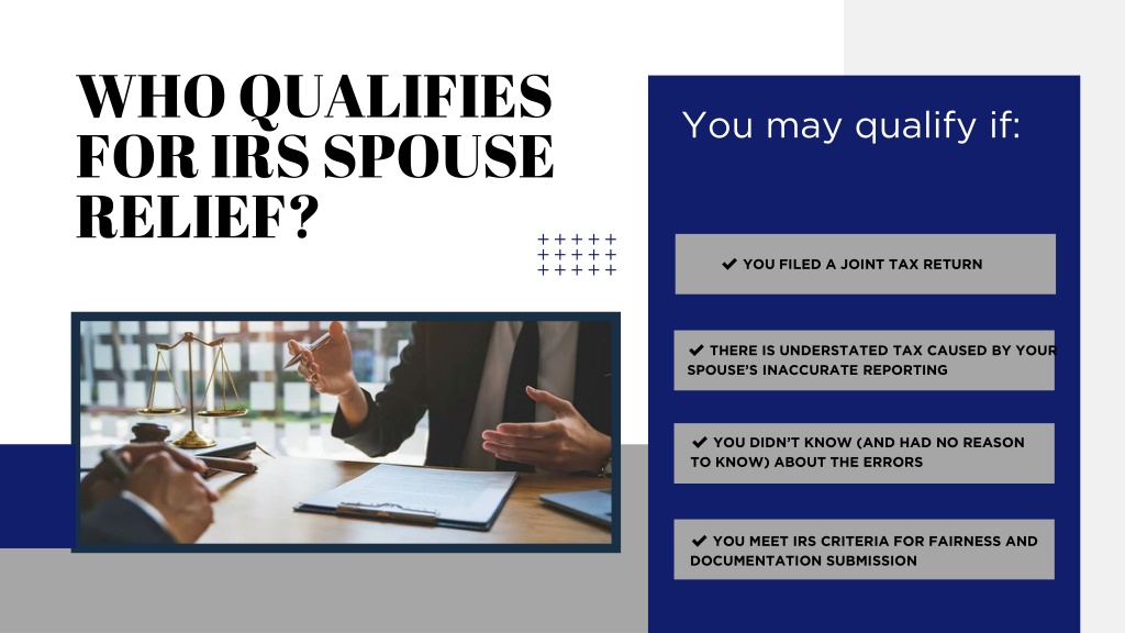 PPT - IRS Spouse Relief Services for Illinois Taxpayers Facing Joint ...