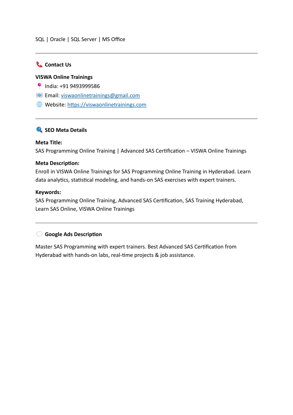 PPT - SAS Programming Online Training Real-time support from India PowerPoint Presentation - ID ...