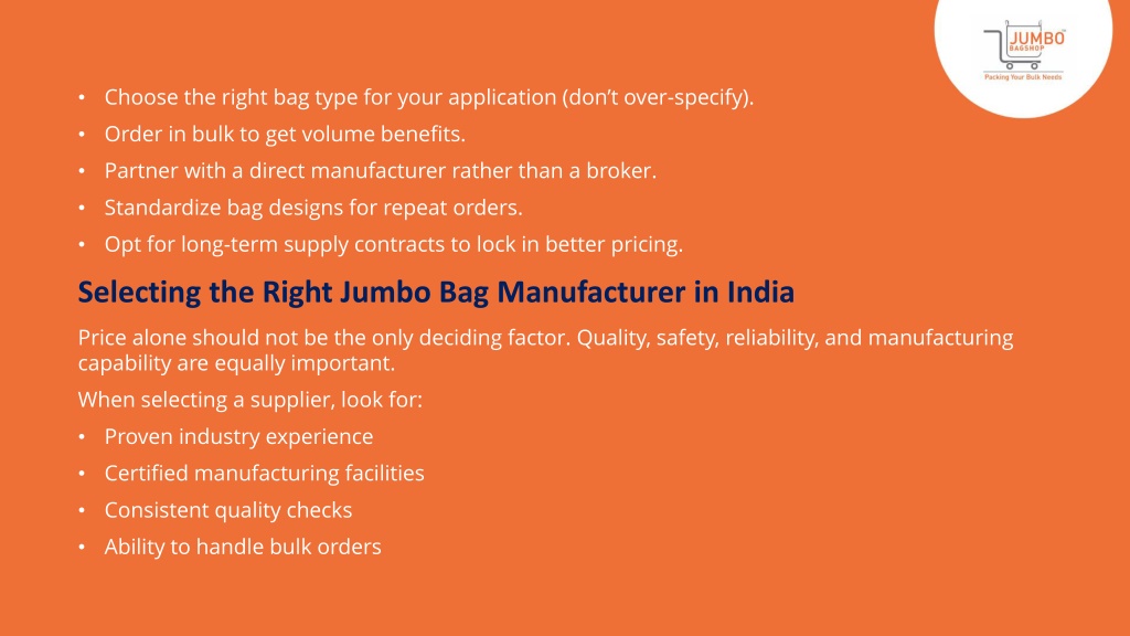 PPT - Understanding Jumbo Bag Prices in India What Affects the Cost ...
