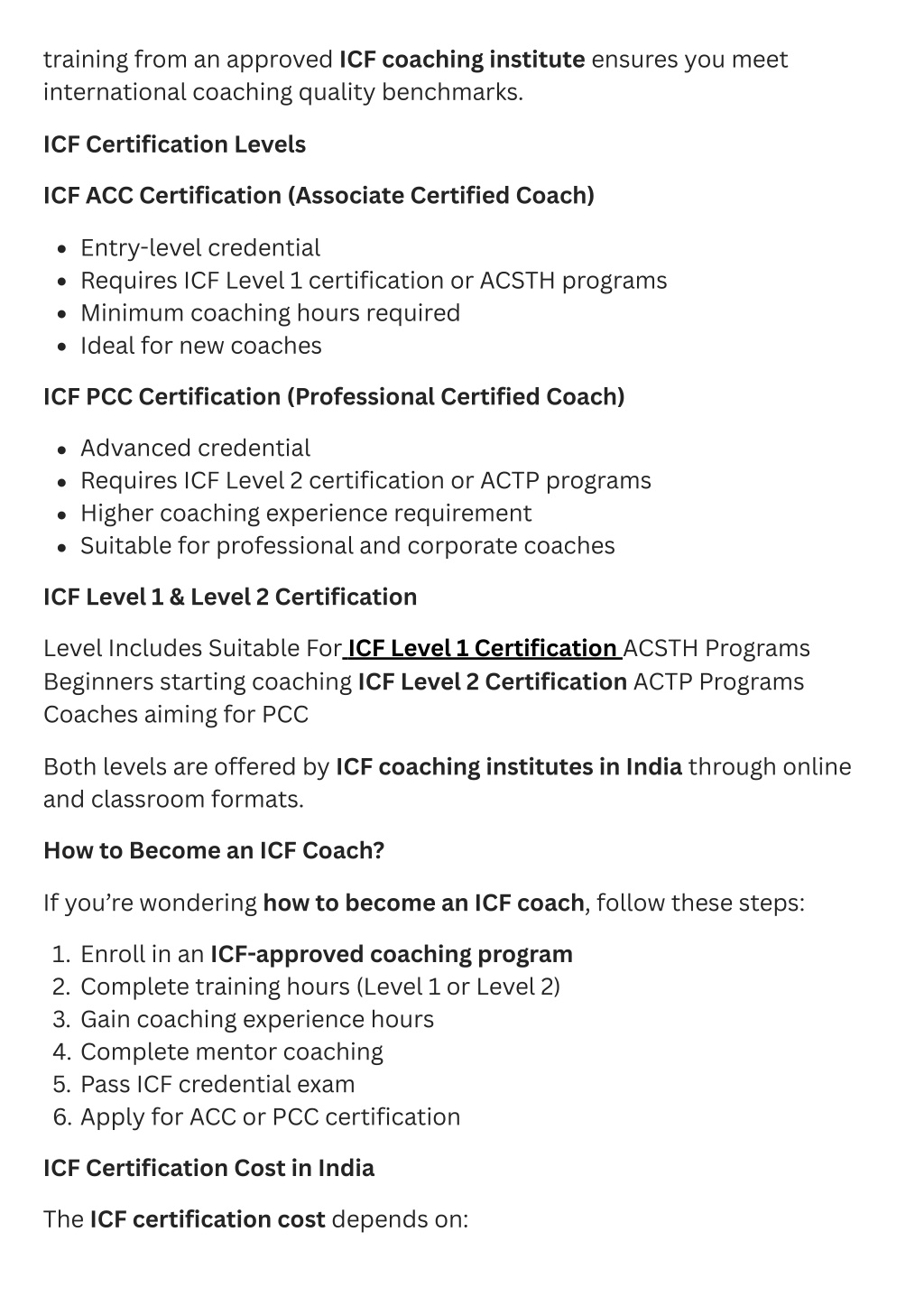 PPT - ICF Coaching Certification in India — Complete Guide to ACC, PCC ...
