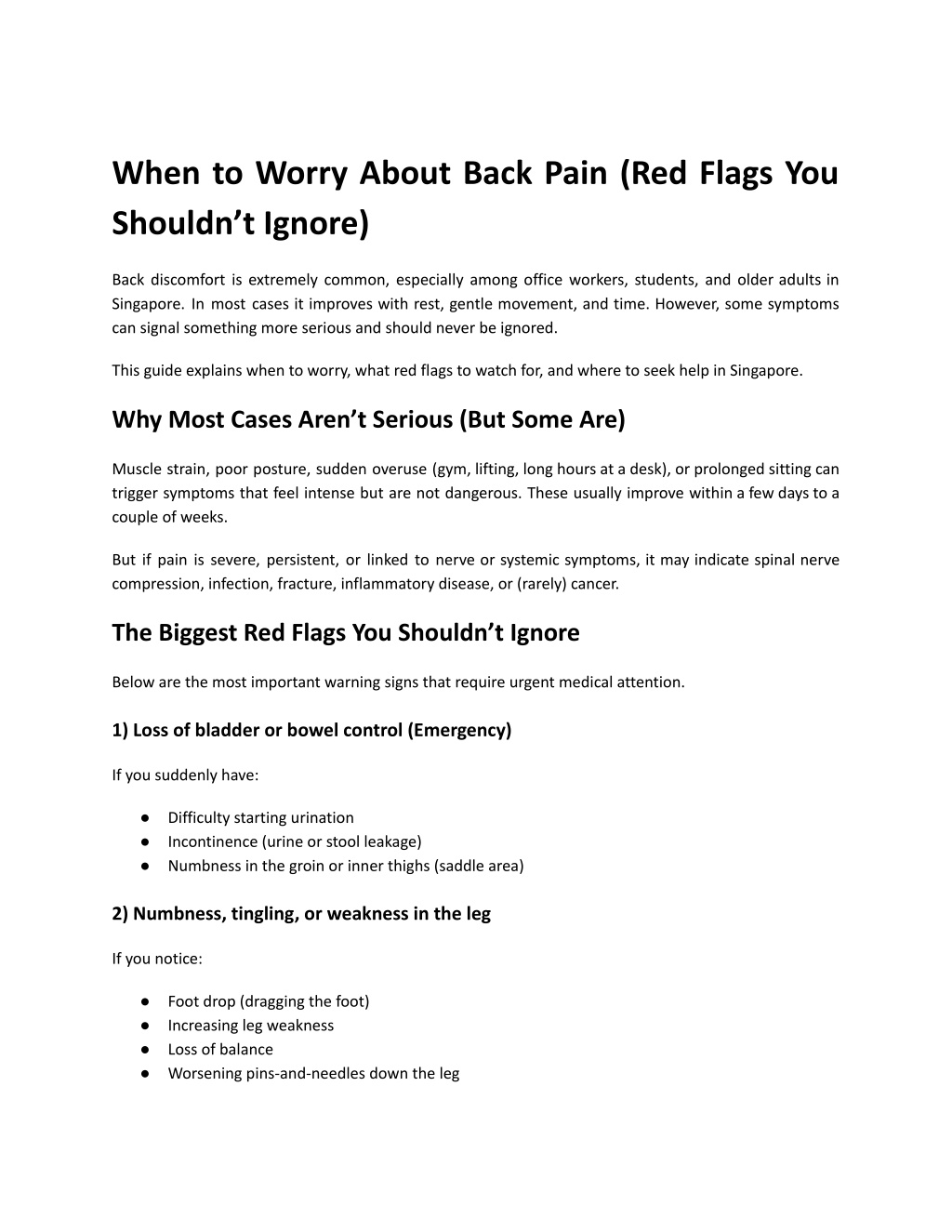 PPT - When to Worry About Back Pain (Red Flags You Shouldn’t Ignore ...