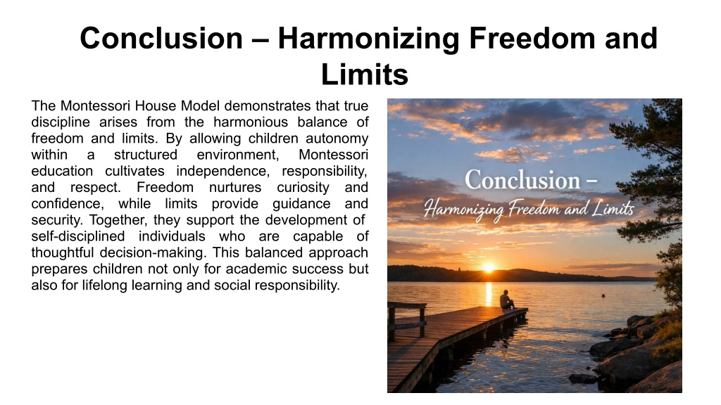 PPT - Freedom and Limits_ Discipline in the Montessori House Model ...