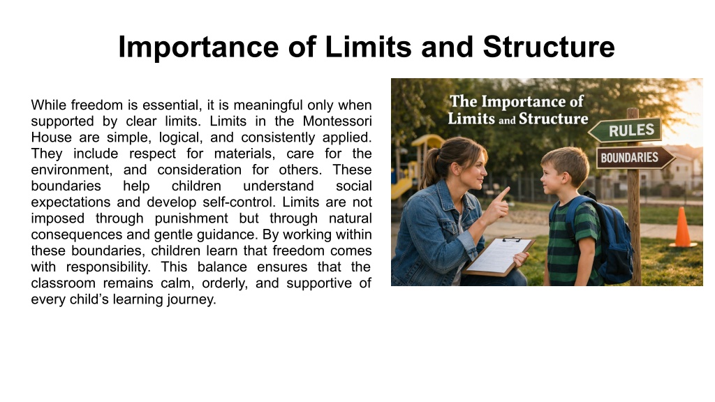 PPT - Freedom and Limits_ Discipline in the Montessori House Model ...