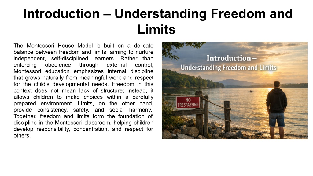 PPT - Freedom and Limits_ Discipline in the Montessori House Model ...