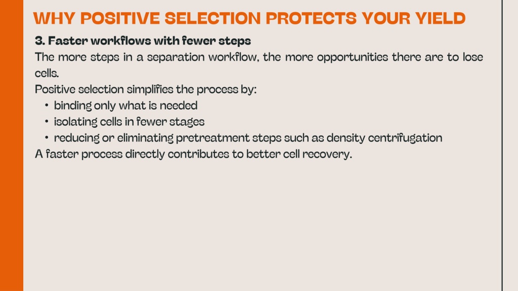 PPT - Stop Losing Valuable Cells: How Positive Selection Protects Your ...