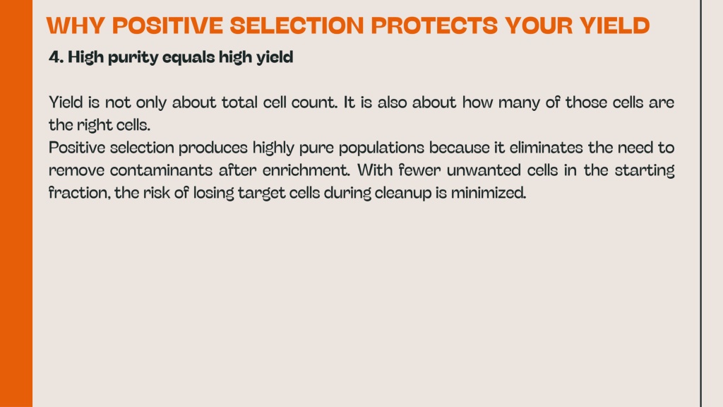 PPT - Stop Losing Valuable Cells: How Positive Selection Protects Your ...