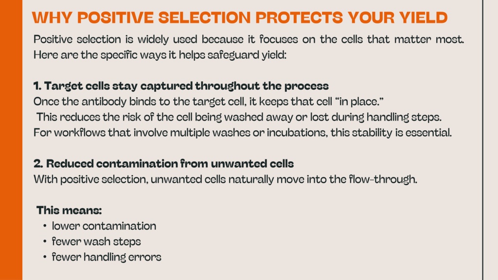 PPT - Stop Losing Valuable Cells: How Positive Selection Protects Your ...
