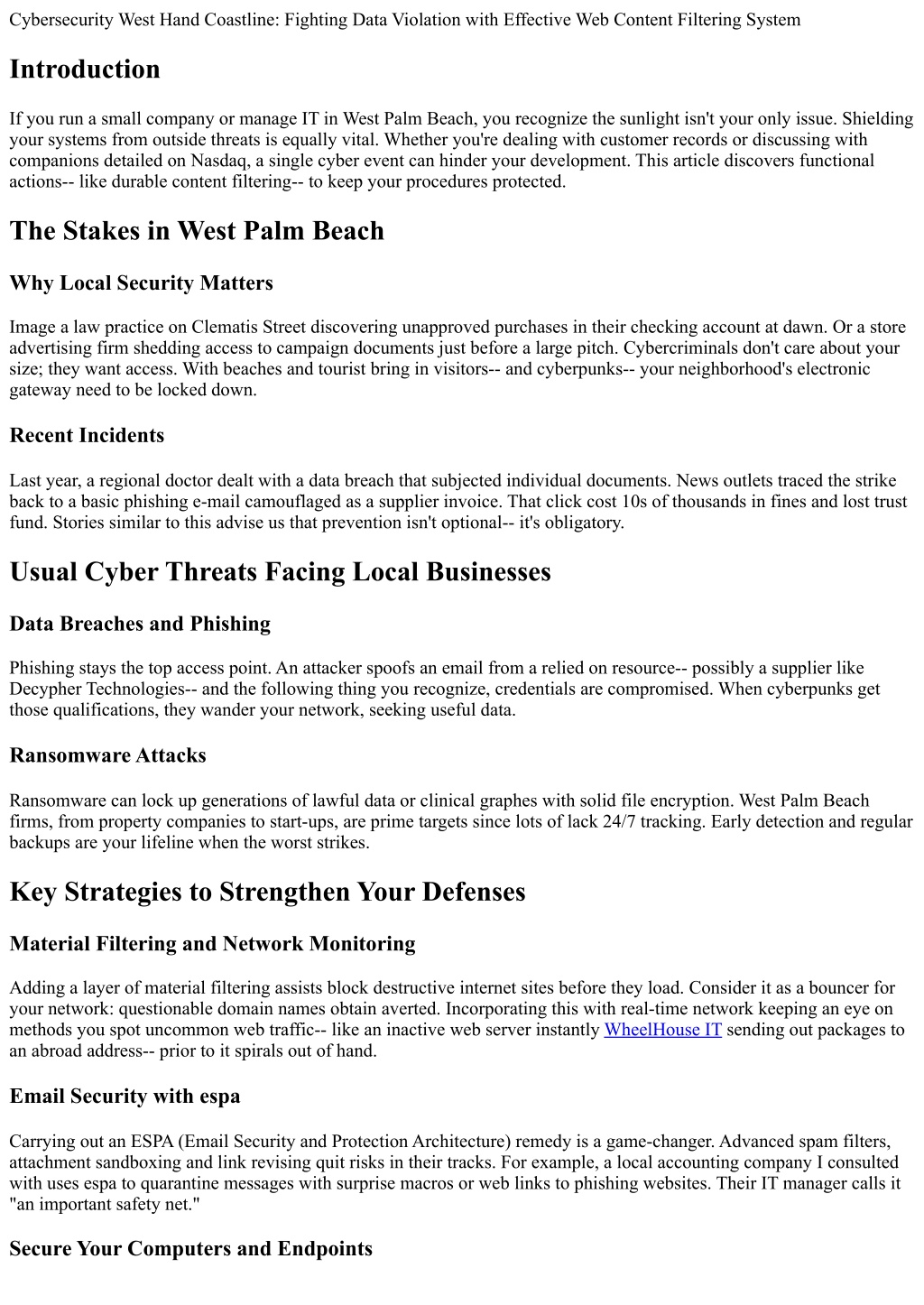 PPT - Cybersecurity West Palm Beach: Preventing Data Breach with ...