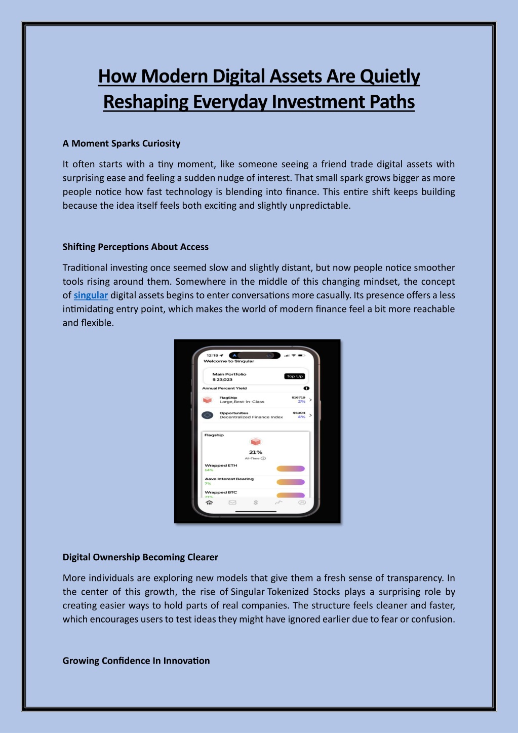 PPT - How Modern Digital Assets Are Quietly Reshaping Everyday ...