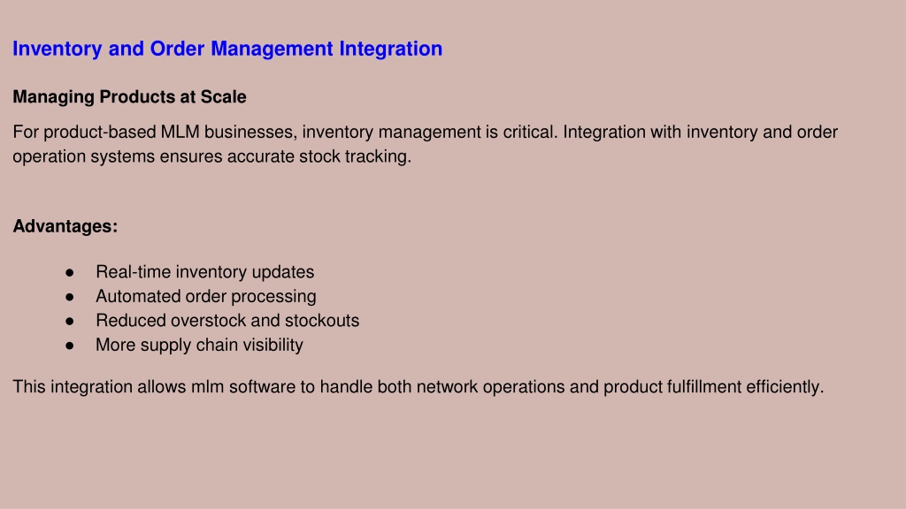 PPT - Complete Guide to Must-Have MLM Software Integrations for 2026 ...
