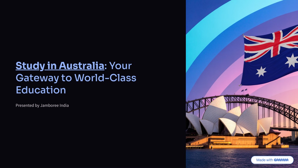 PPT - Study in Australia: Where World-Class Education Meets an ...