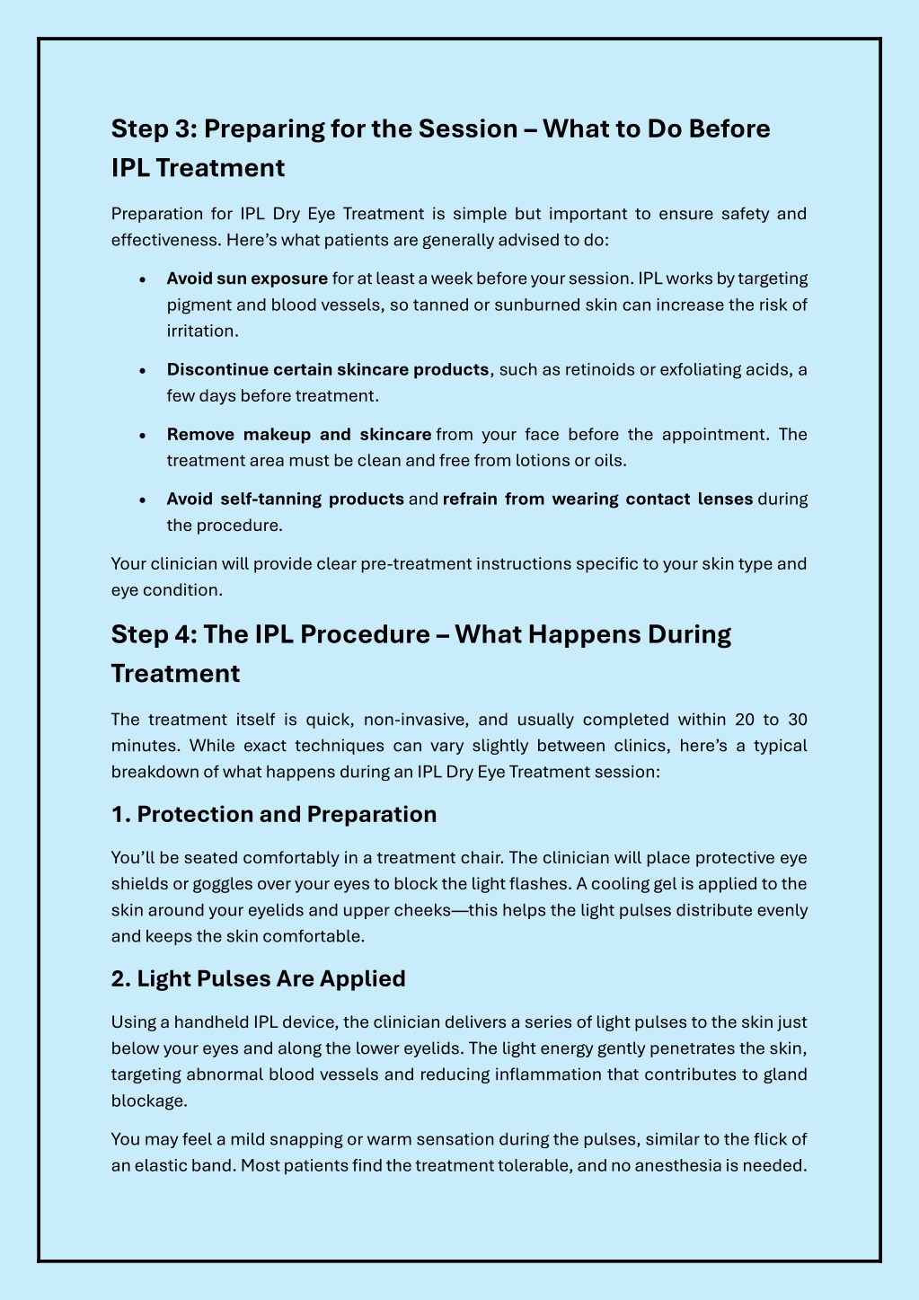 PPT - Step-by-Step Breakdown of an IPL Dry Eye Treatment Session ...