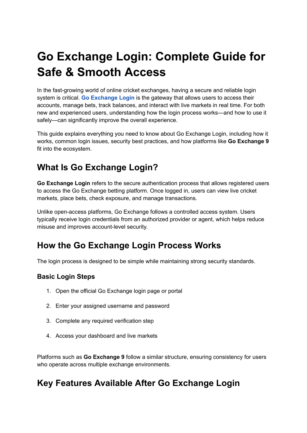 PPT - Go Exchange Login – Secure Access, Features & User Guide ...