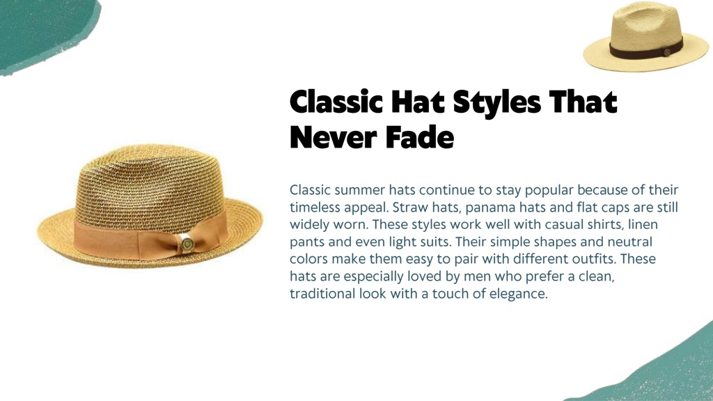 PPT - Classic and Modern Summer Hats for Men PowerPoint Presentation ...