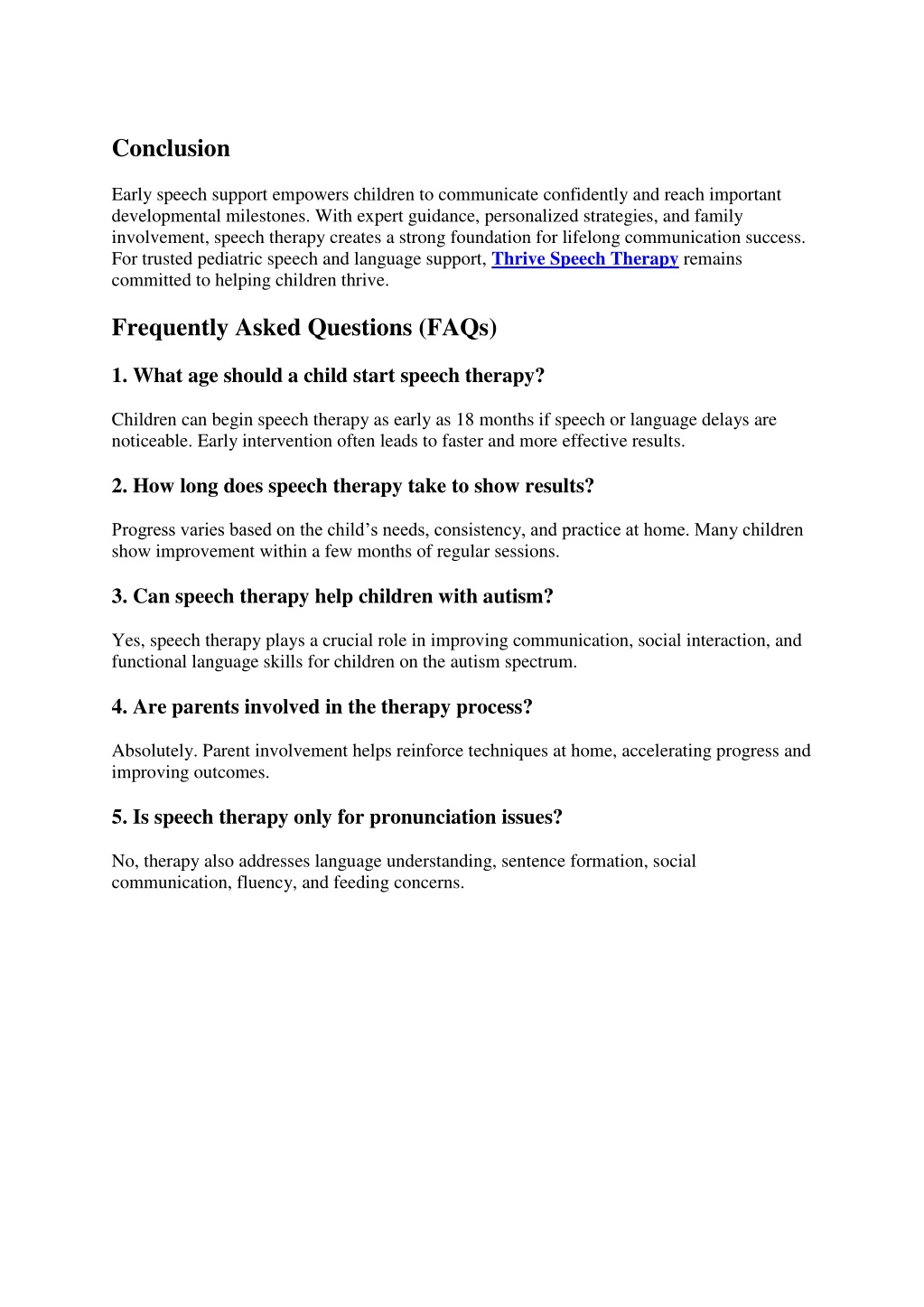PPT - Supporting Children’s Communication Through Early Speech Therapy ...