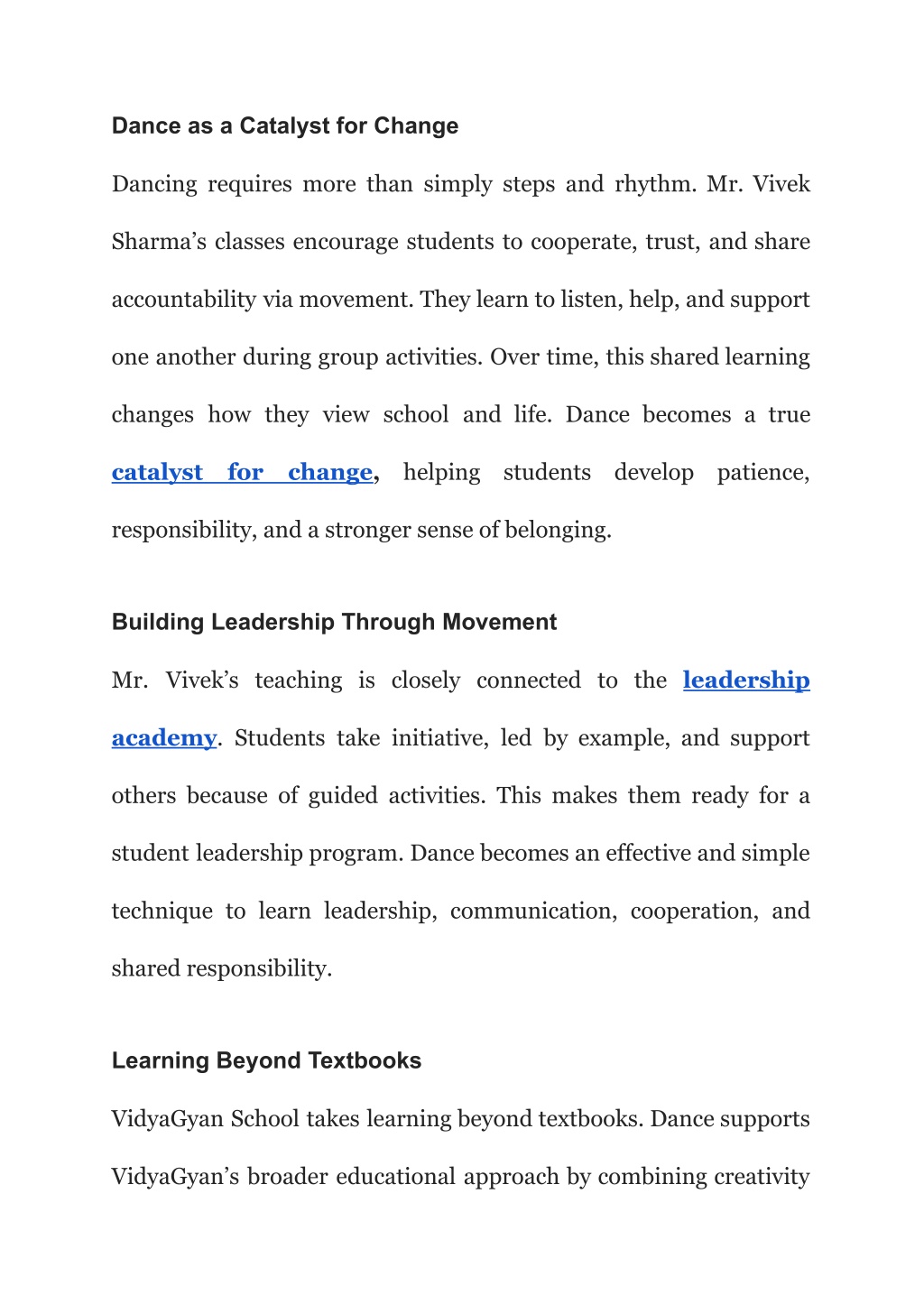 PPT - Story of a Mentor-How Vivek Sharma Uses Dance to Shape Young ...