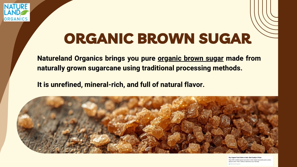 PPT - Pure Organic Food Products in India Organic Brown Sugar Online ...