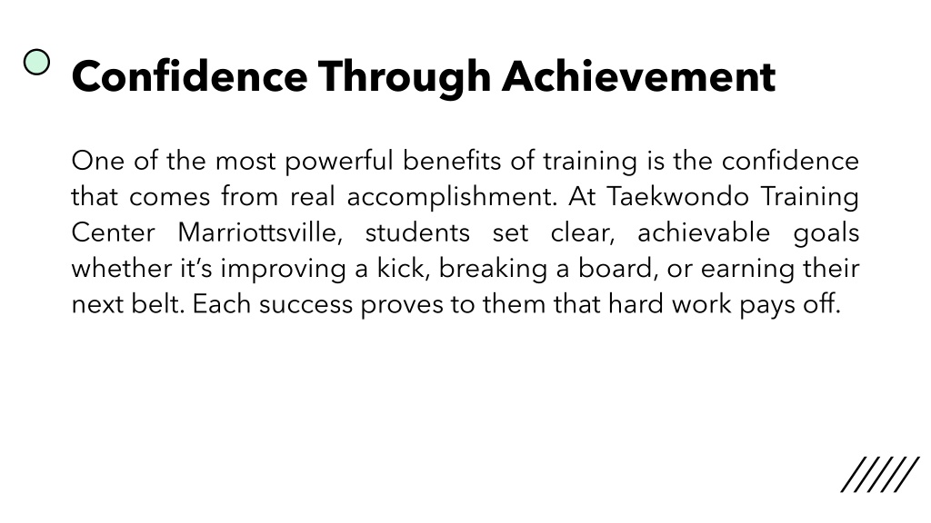 PPT - How Our Taekwondo Programs in Marriottsville Build Confidence ...